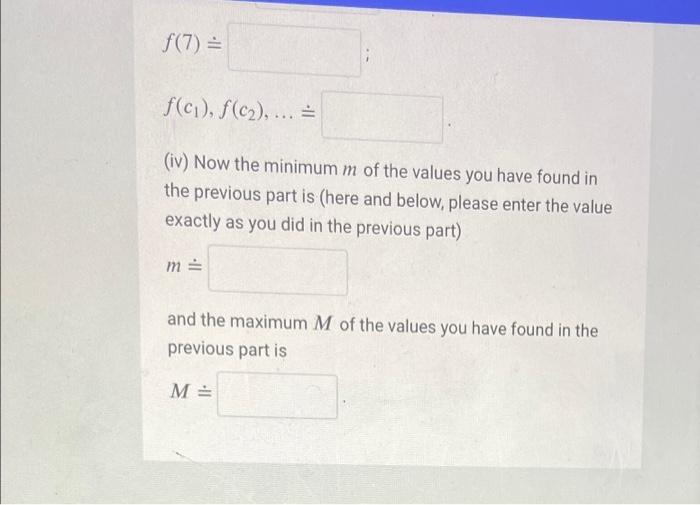 Solved (Min-Max Values of Differentiable Functions). Realize | Chegg.com