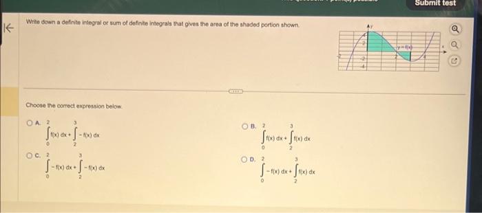 Solved Wite down a definte integral of surn of definite | Chegg.com