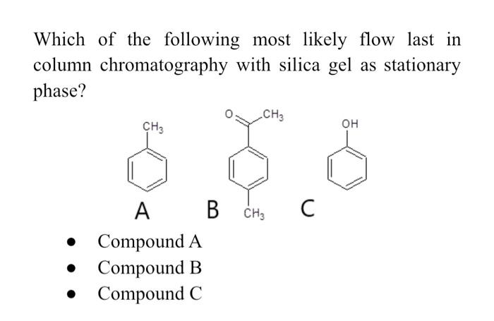 Solved Which of the following most likely flow last in | Chegg.com