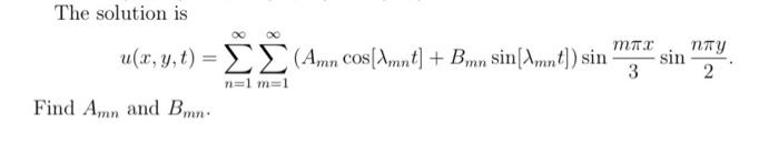 Solved ConsiderPDE: utt = 25 ( uxx + uyy ), (x,y)∈ R | Chegg.com