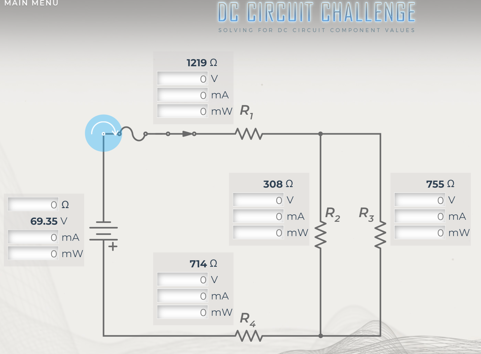 Solved SOLVING FOR DC CIRCUIT COMPONENT VALUES DC CIRCUIT | Chegg.com Solved SOLVING FOR DC CIRCUIT COMPONENT VALUES DC CIRCUIT | Chegg.com