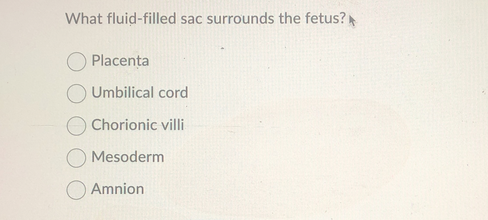 Solved What fluid-filled sac surrounds the | Chegg.com