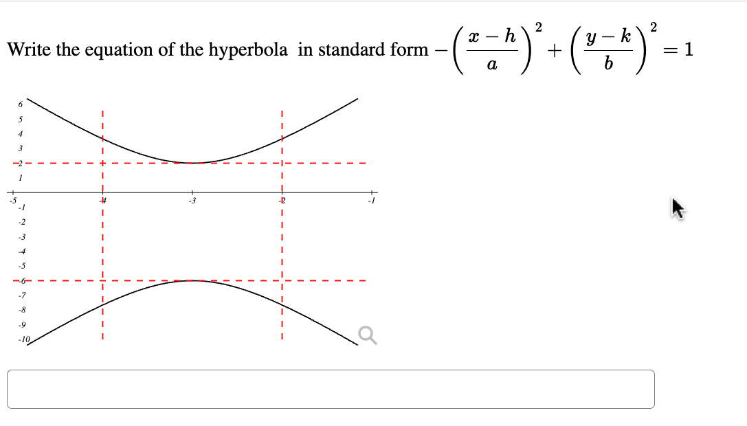 Solved Write the equation of the hyperbola in standard form | Chegg.com