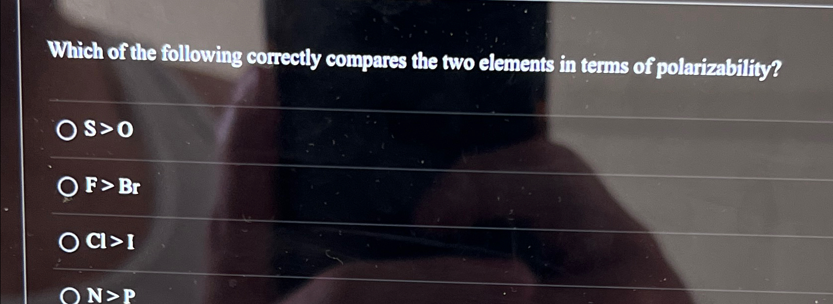 Solved Which of the following correctly compares the two | Chegg.com