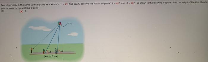 Solved Two observers, in the same vertical plane as a site | Chegg.com