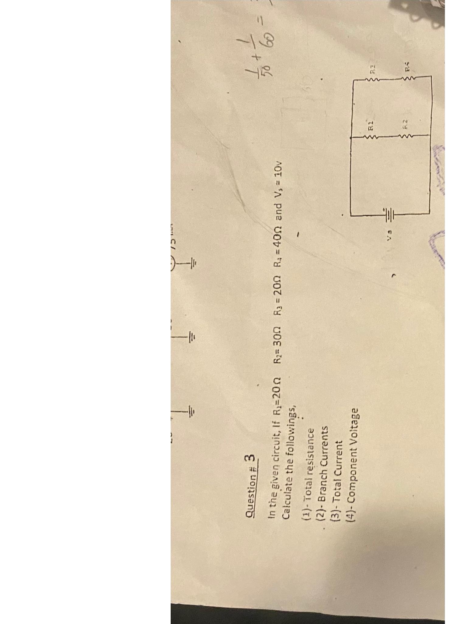 Solved Question ÷3In the given circuit, If | Chegg.com