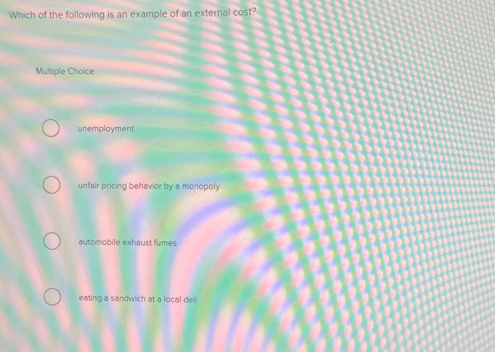 Solved Which of the following is an example of an external | Chegg.com