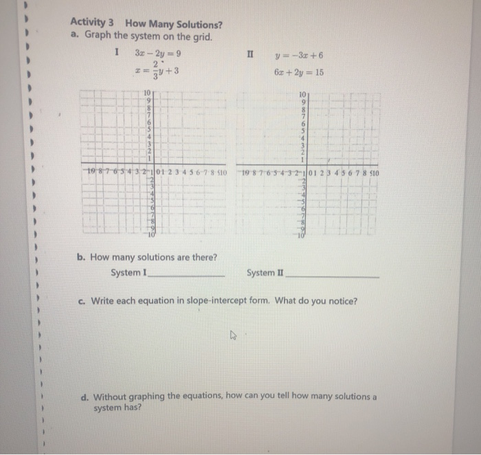 Solved -- + A Lesson 2.2 Linear Systems Activity 1 Solving a | Chegg.com