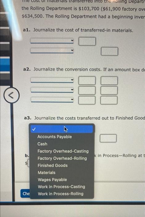 Solved ebook Show Me How Process Cost Journal Entries The | Chegg.com