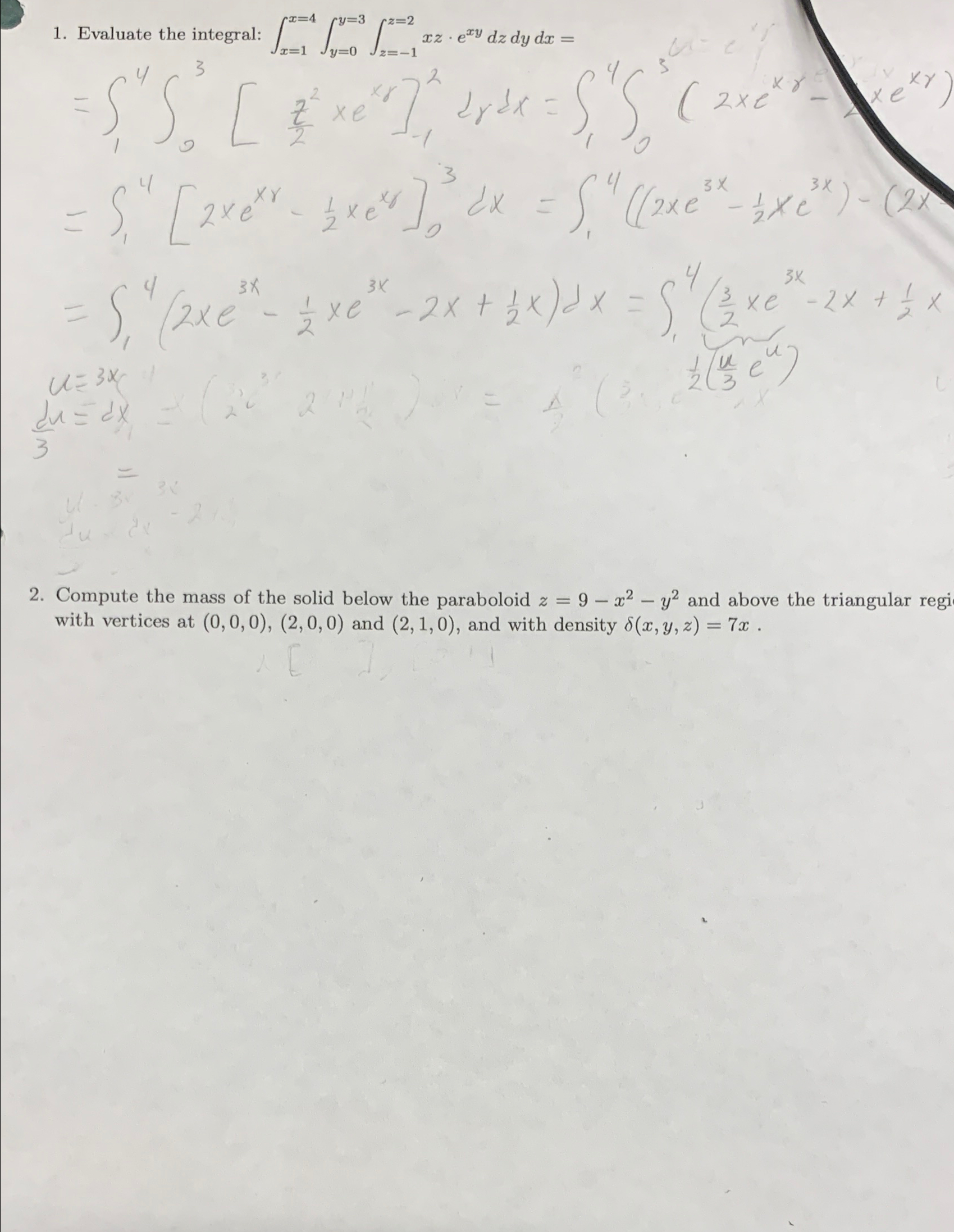 Solved Evaluate the integral: \\\\int_(x=1)^(x=4) | Chegg.com