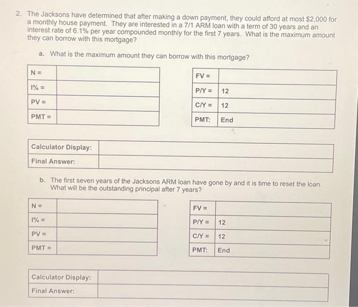 Solved Use the tvm solver app on the calulator to fill in | Chegg.com