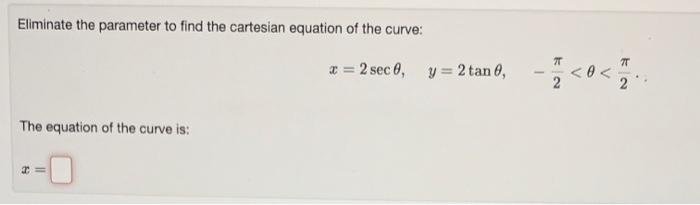 Solved Consider the parametric curve: | Chegg.com