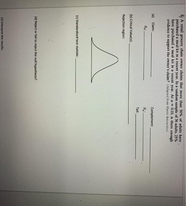 Solved 9 A retail grocery chain owner claims that more than | Chegg.com