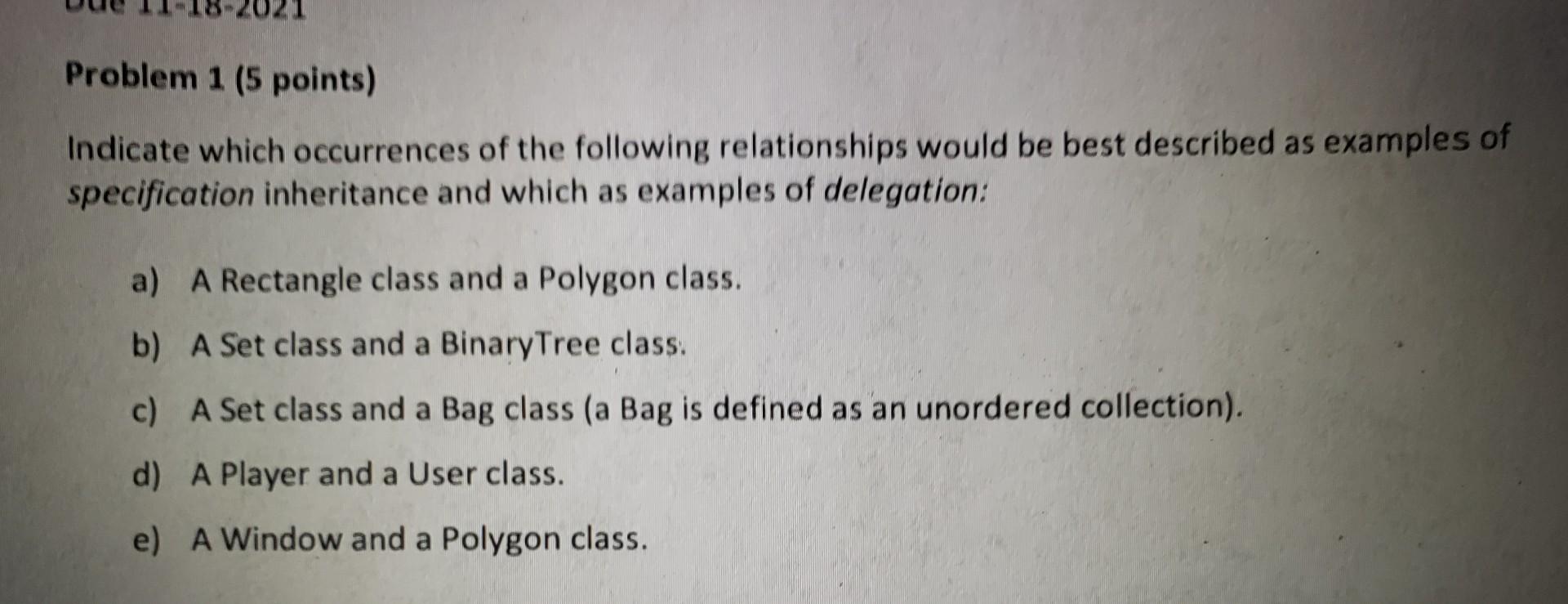 Solved Problem 1 (5 points) Indicate which occurrences of | Chegg.com