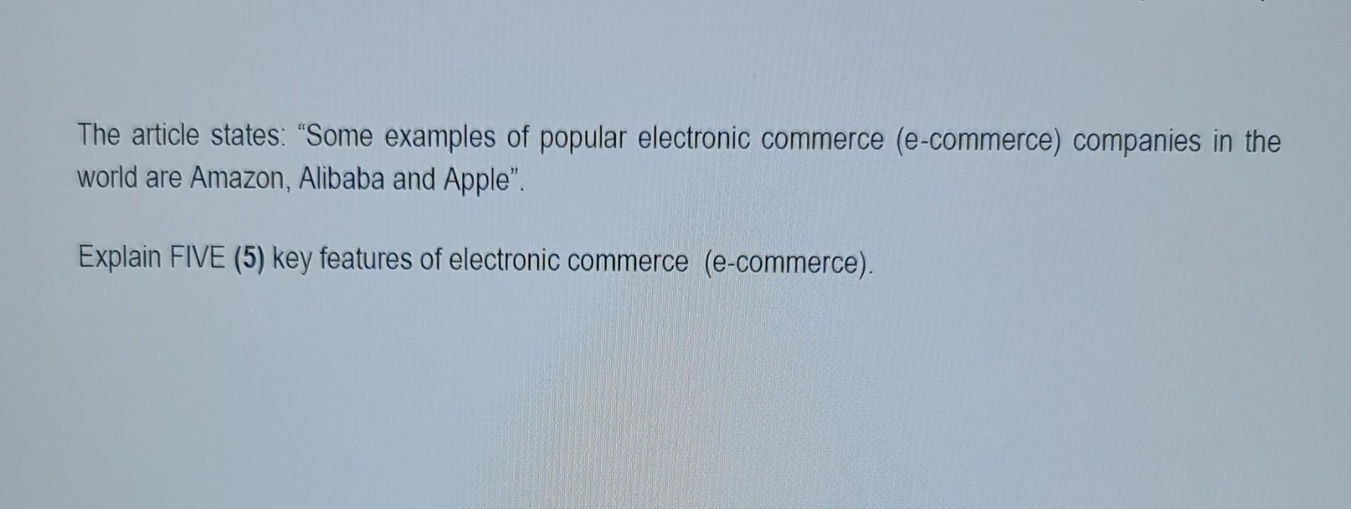 Solved The article states: "Some examples of popular | Chegg.com