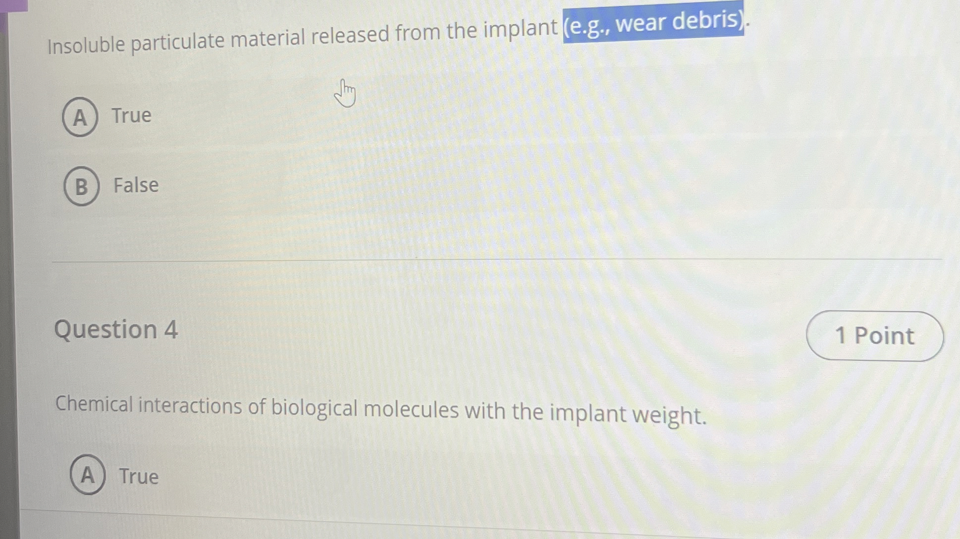 Solved Material particulado insoluble liberado por el | Chegg.com