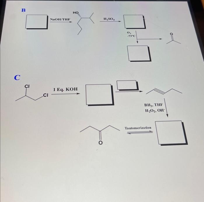 Solved 5. Sketch all the products of the following reaction | Chegg.com