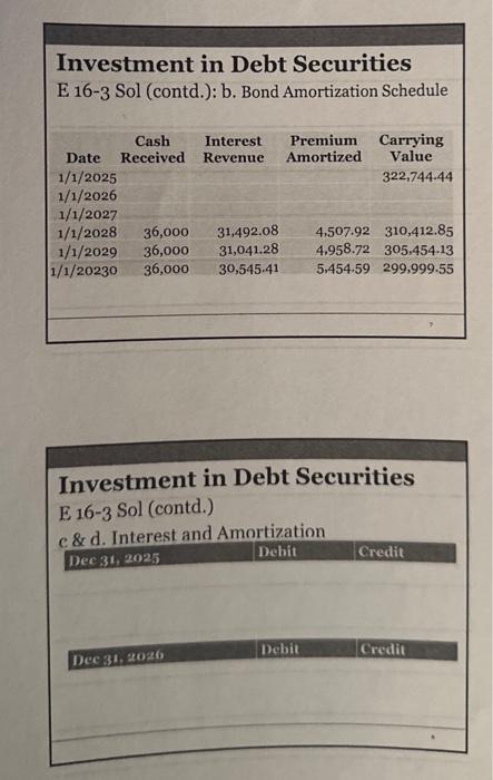 Solved Investment in Debt Securities Held-to-Maturity | Chegg.com