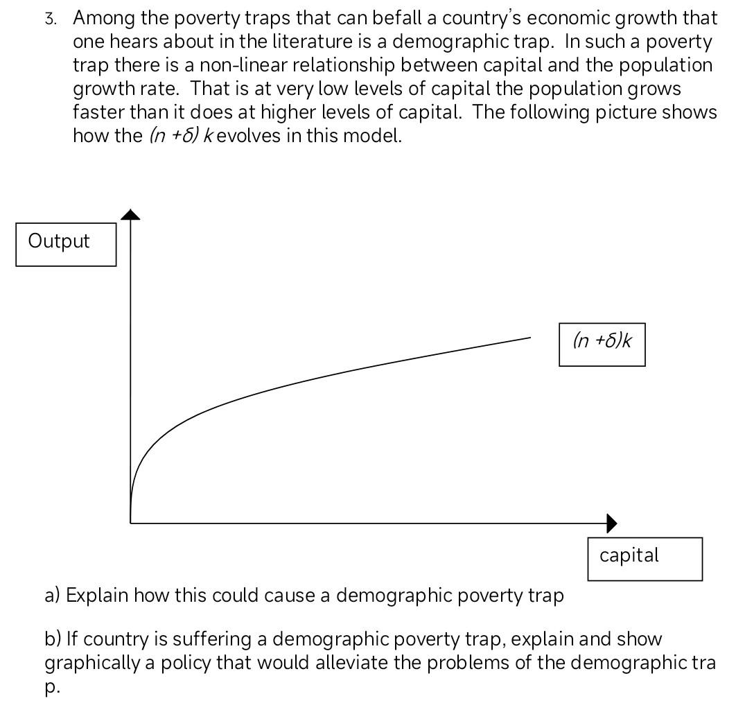 Solved Among the poverty traps that can befall a country’s | Chegg.com