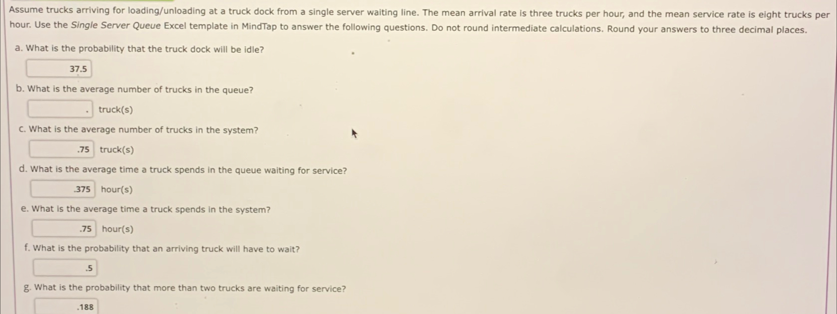 Solved Assume trucks arriving for loading/unloading at a | Chegg.com