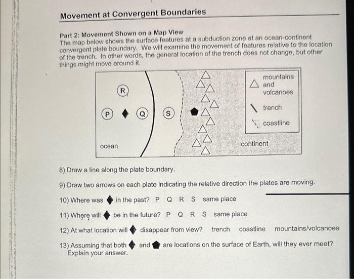 Solved Part 2: Movement Shown on a Map View The map below | Chegg.com