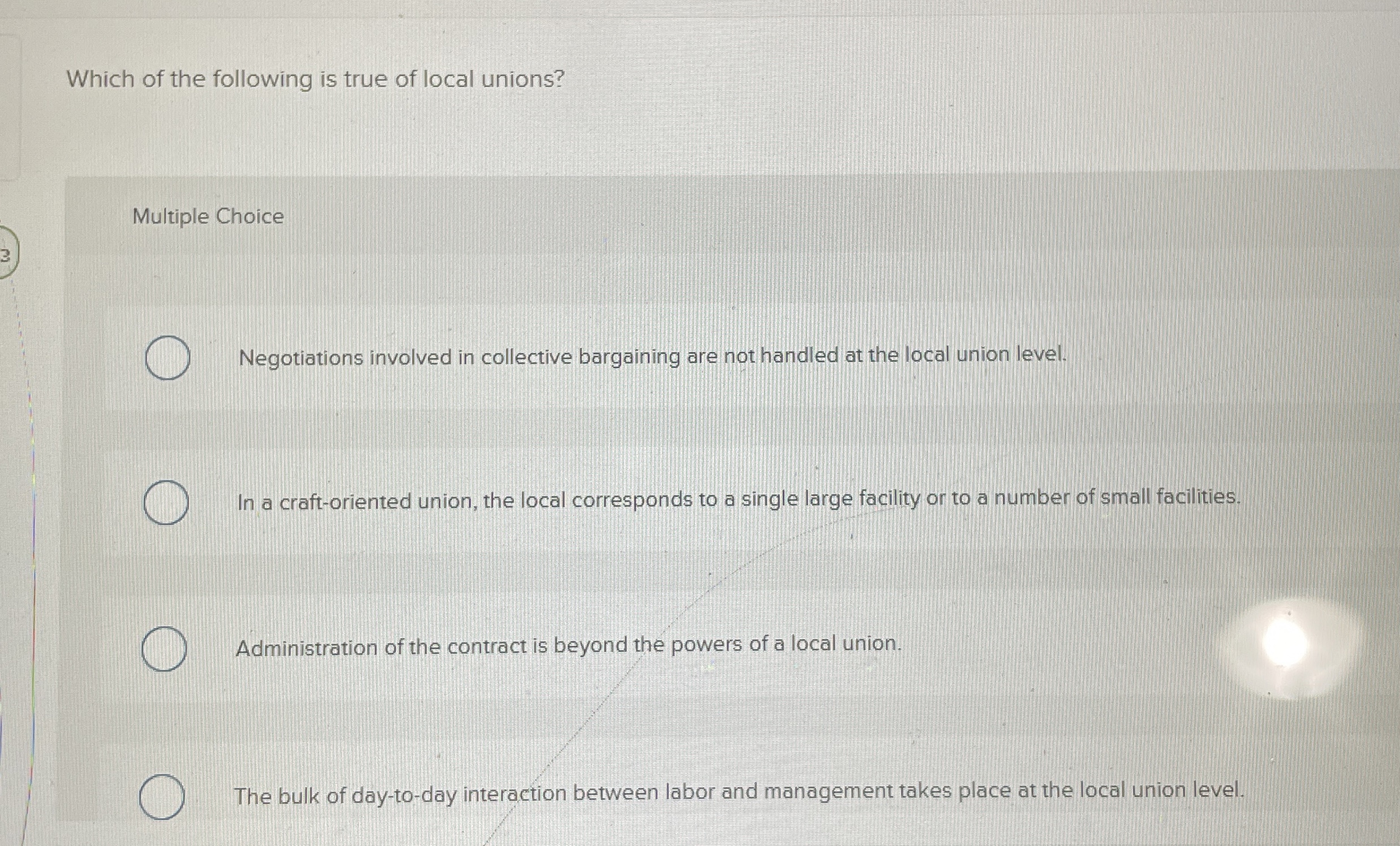 Solved Which of the following is true of local | Chegg.com