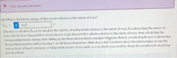 Solved Consider a system consisting of three particles: m1=4 | Chegg.com