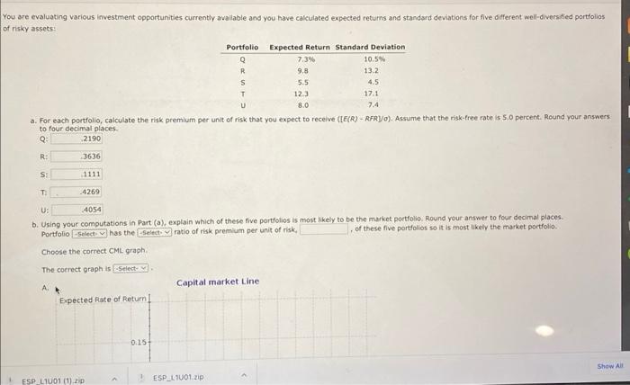 Solved Chapter 06: Assignment - An introduction to Portfolio | Chegg.com