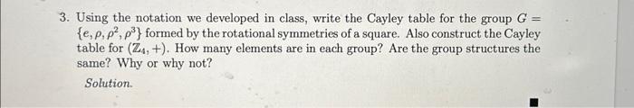 Solved 3. Using the notation we developed in class, write | Chegg.com