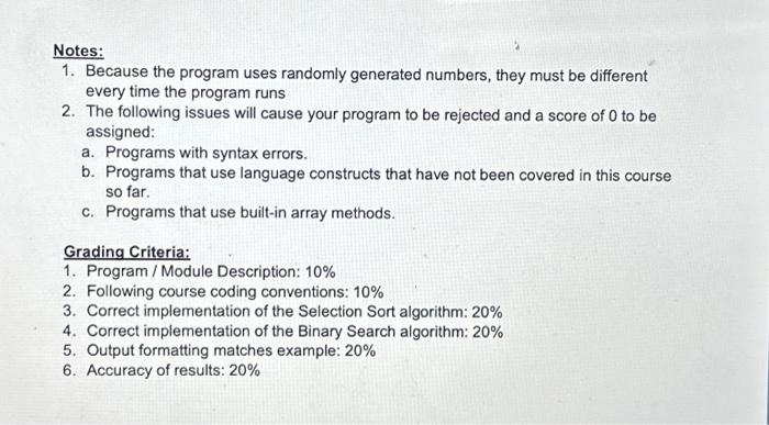 Solved In javaDo Not use built-in array methods keep it very | Chegg.com