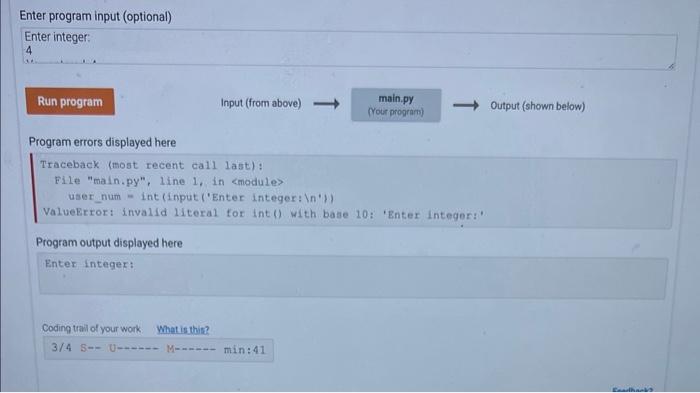 Solved This zyLab activity prepares a student for a full | Chegg.com