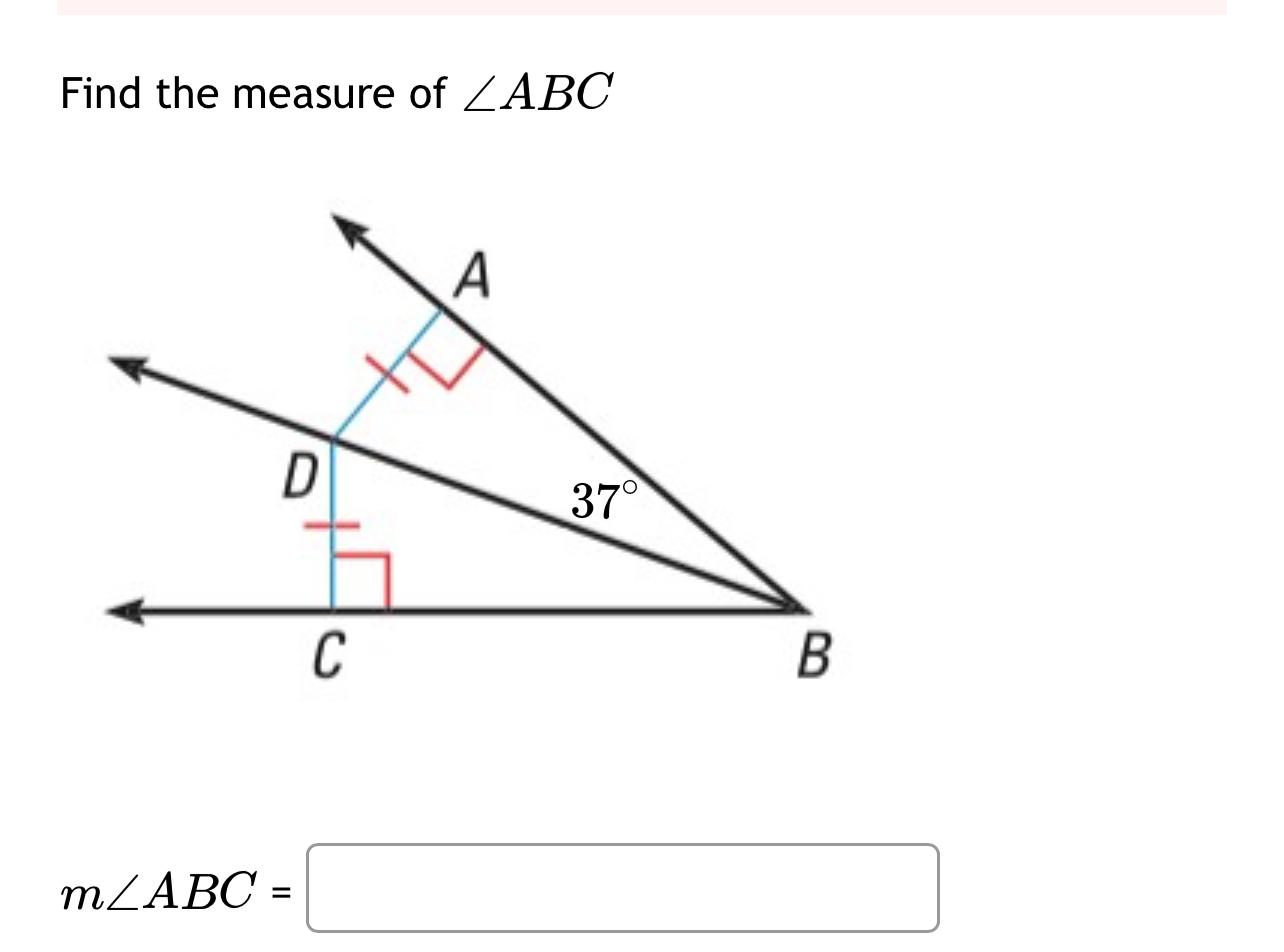 Solved Find the measure of ??ABCm?ABC= | Chegg.com