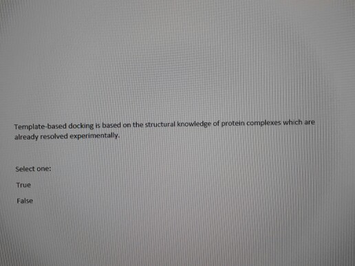 Solved Template-based docking is based on the structural | Chegg.com