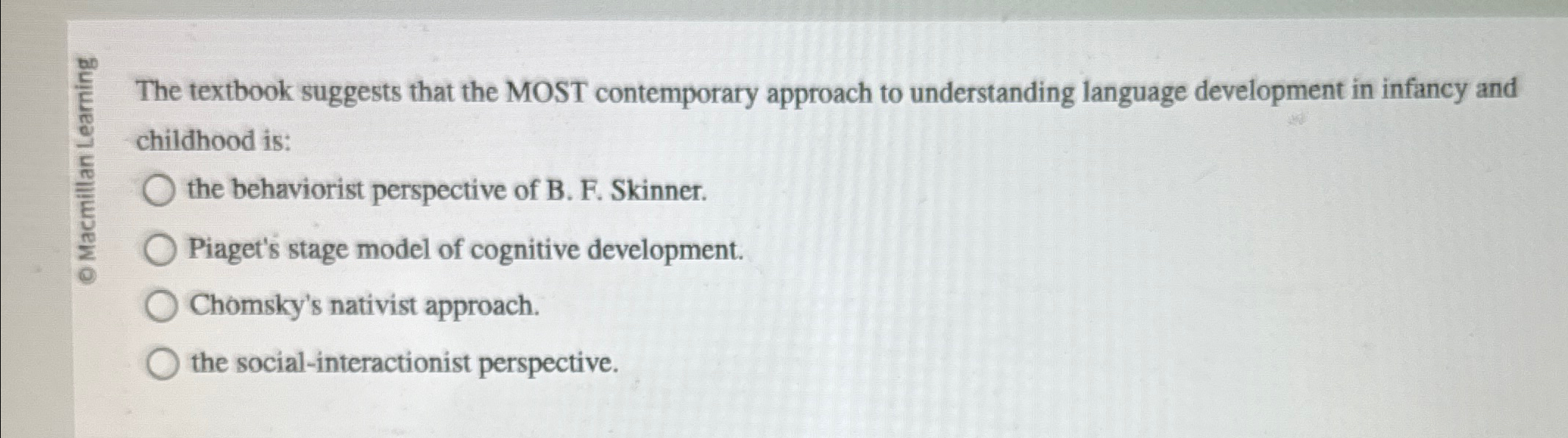 Solved The textbook suggests that the MOST contemporary | Chegg.com