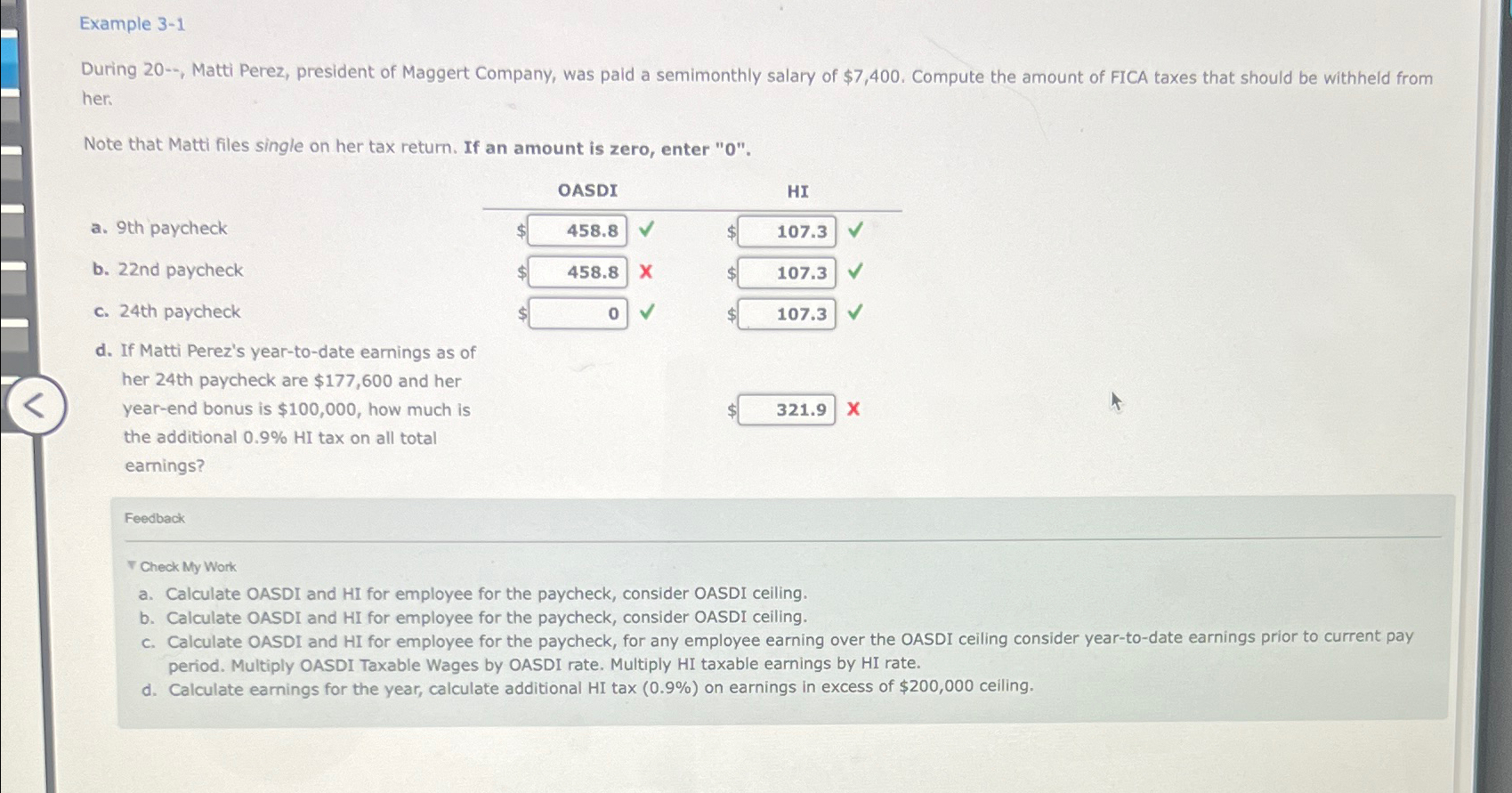 Solved Example 3-1During 20--, ﻿Matti Perez, president of | Chegg.com