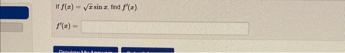 Solved If f(x)=xsinx f′(x)= | Chegg.com