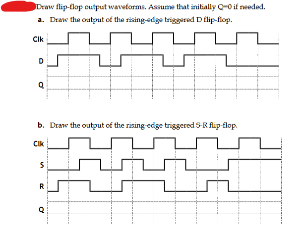 Solved Draw flip-flop output waveforms. Assume that | Chegg.com Solved Draw flip-flop output waveforms. Assume that | Chegg.com