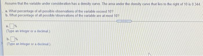 Solved Assume that the variable under consideration has a | Chegg.com