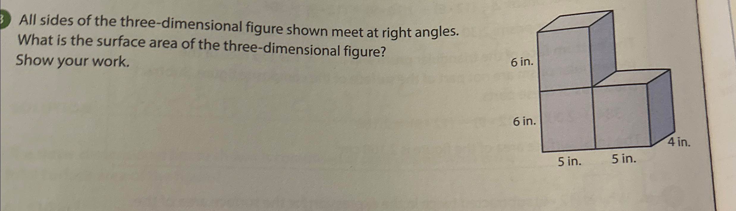 Solved All sides of the three-dimensional figure shown meet | Chegg.com