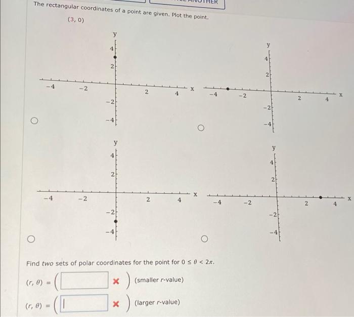 Solved PRACTICE ANOTHER The rectangular coordinates of a | Chegg.com