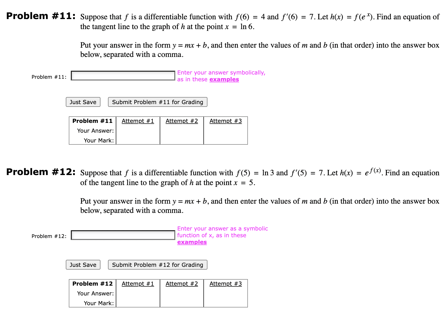 Solved Problem #11: Suppose that f ﻿is a differentiable | Chegg.com