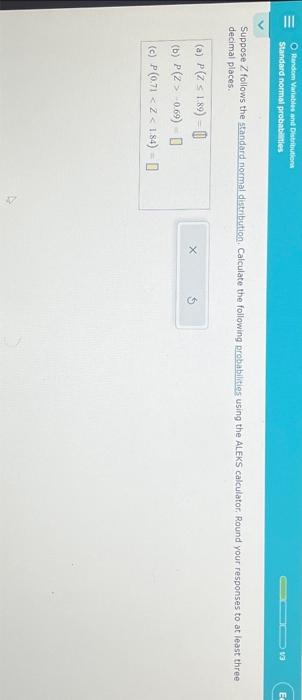 Solved Suppose Z follows the standerd normal distribution, | Chegg.com