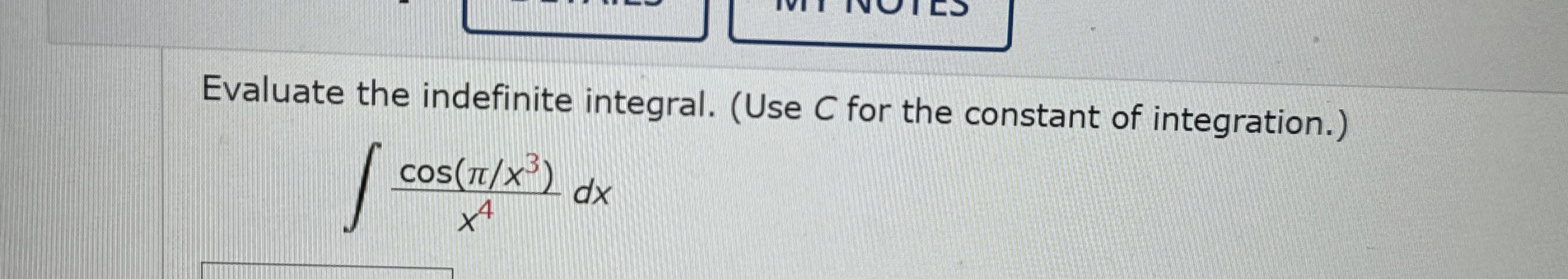 Solved How to solve Evaluate the indefinite integral. (Use C | Chegg.com