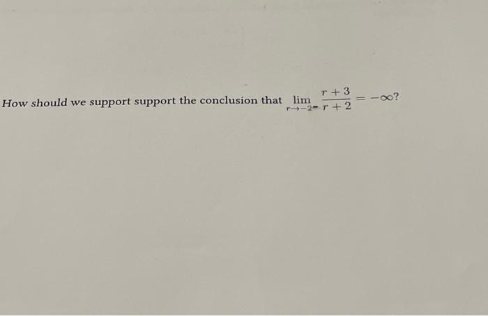 How should we support support the conclusion that | Chegg.com