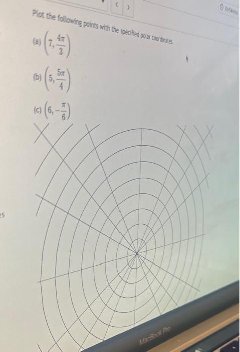 Solved Plot the following points with the specified poler | Chegg.com