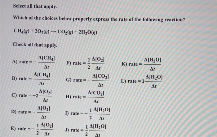 Solved Select all that apply. Which of the choices below | Chegg.com