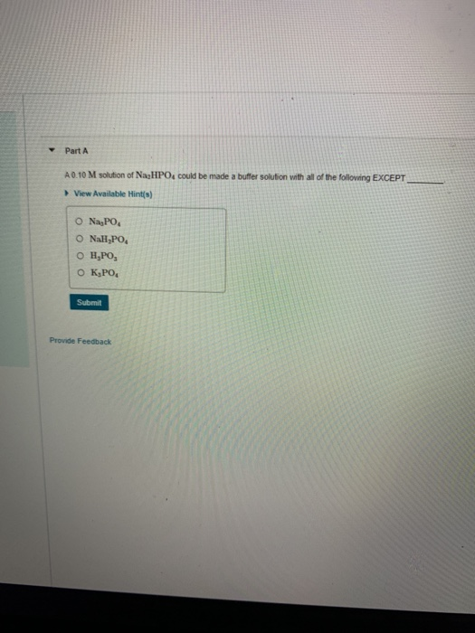 Solved Consider a buffer solution that is 656 M in Nil, and | Chegg.com