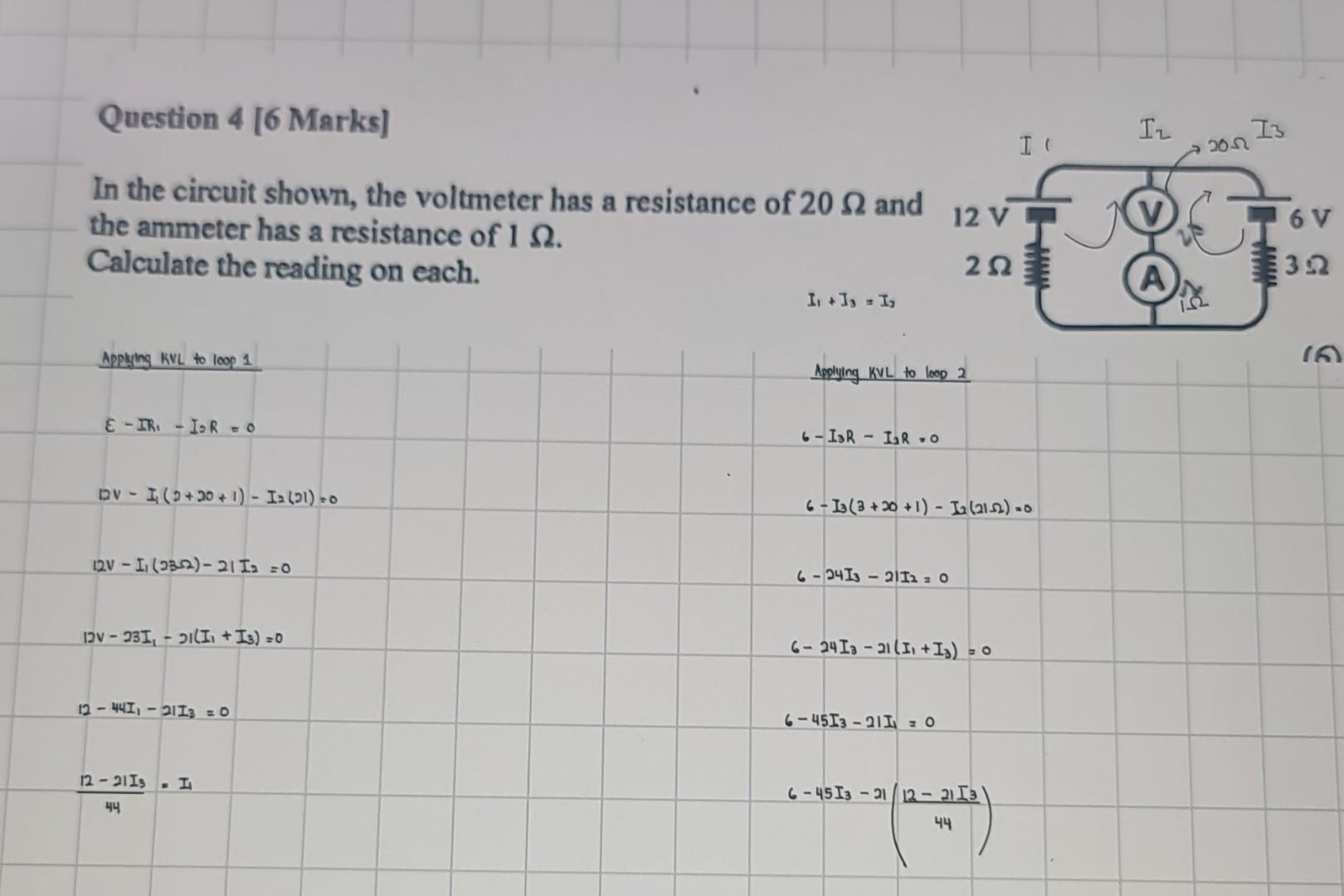 Solved In the circuit shown, the voltmeter has a resistance | Chegg.com