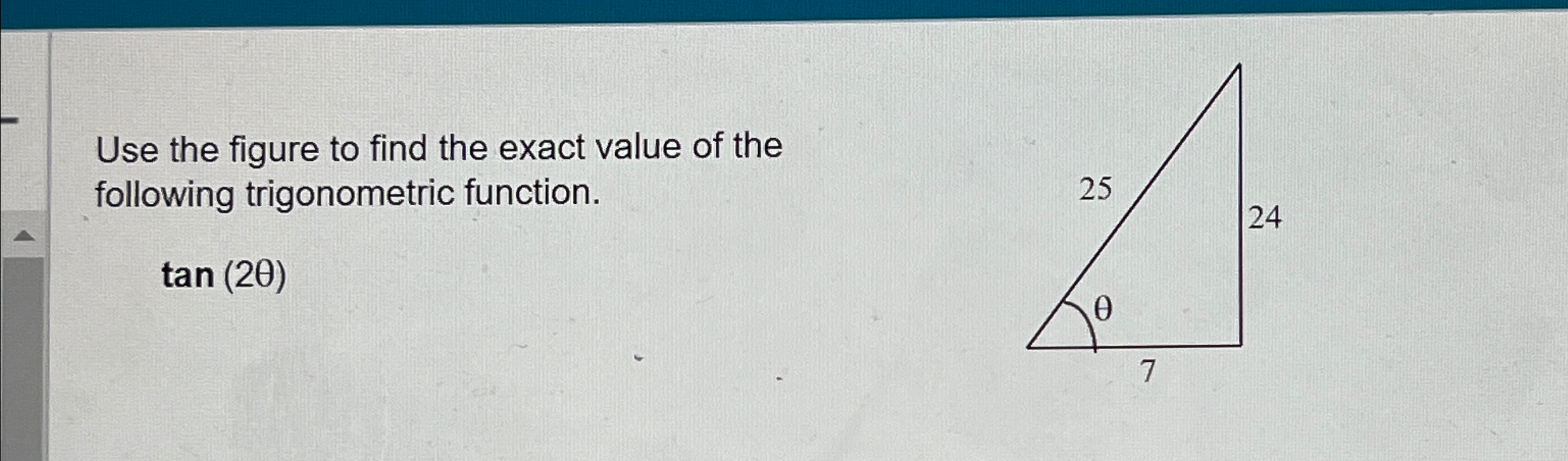 Solved Use the figure to find the exact value of the | Chegg.com