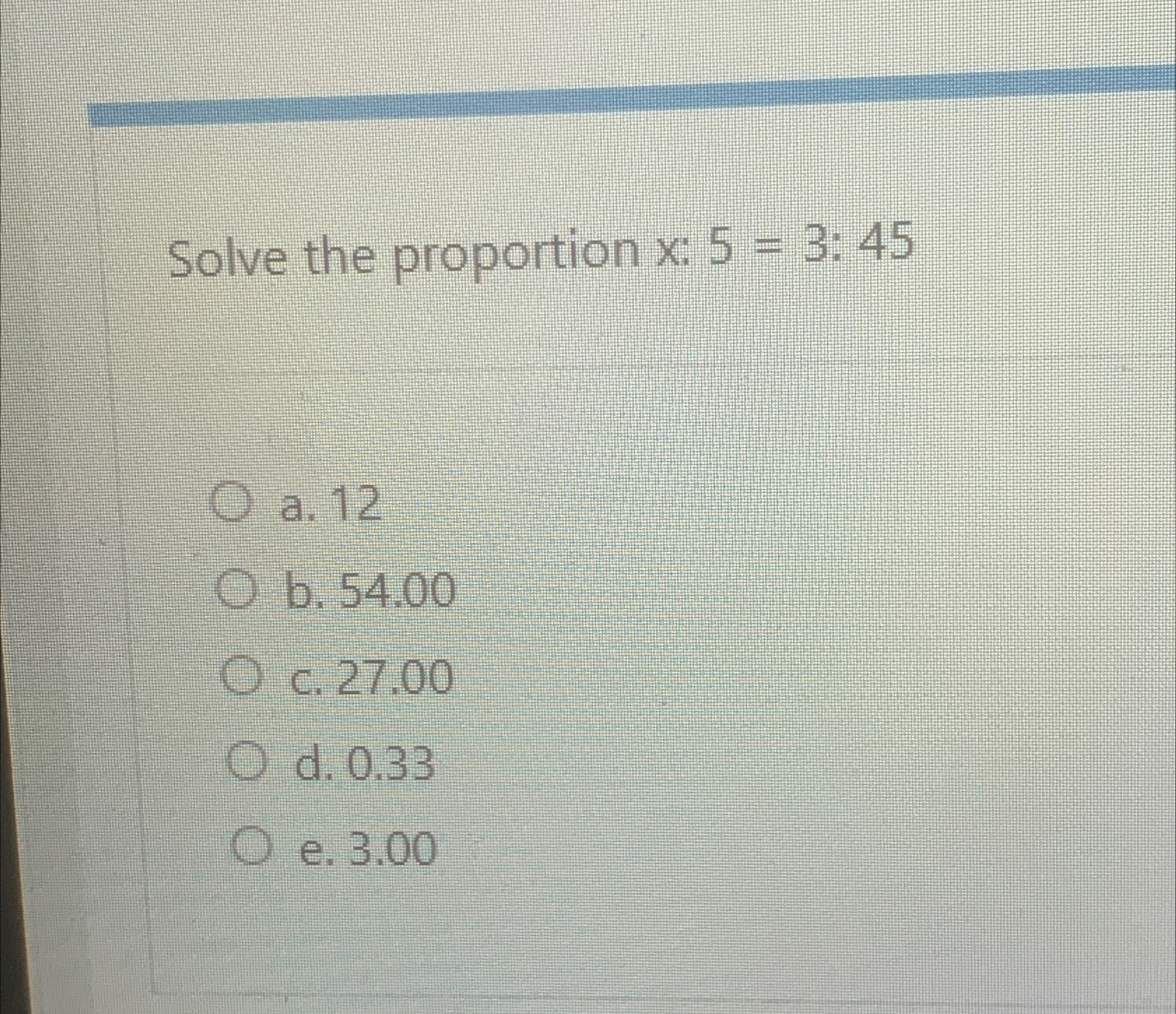 Solved Solve the proportion | Chegg.com